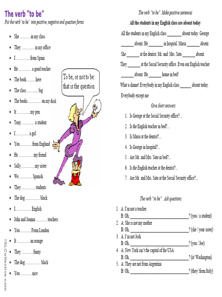 Mastering the Verb "To Be" Forms | PDF | Language Families | Linguistic ...