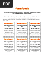 Your Unique Farmfoods Vouchers | PDF | Voucher | Banking Technology