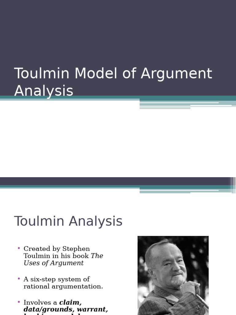 Toulmin Model PowerPoint | PDF | Argument | Epistemology