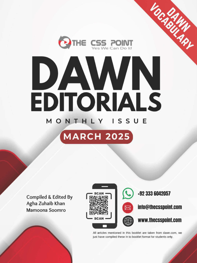Editorials from Dawn: March 2025 | PDF