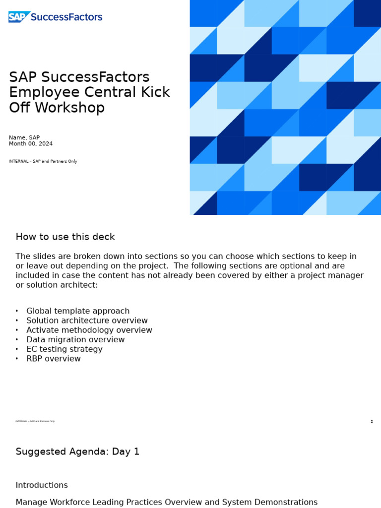 Employee Central Kick Off Deck 2H 2023 | PDF | Employment | Recruitment