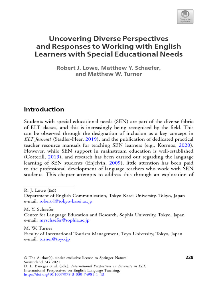 Uncovering Diverse Perspectives | PDF | English As A Second Or Foreign ...