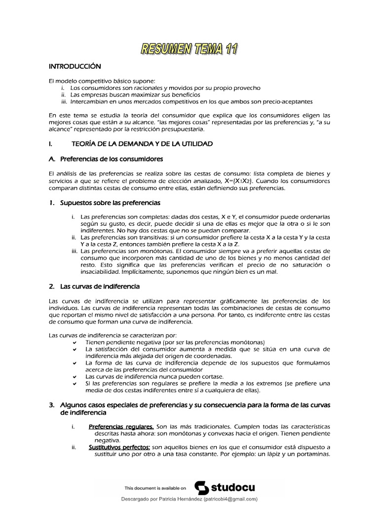 Tema 11 - A Revisar | PDF