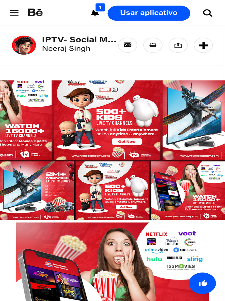 IPTV - Social Media Behance | PDF