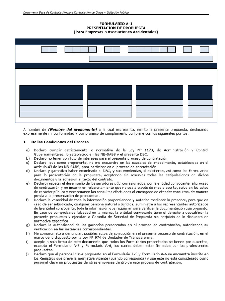 Formulario A1 | PDF | Gobierno