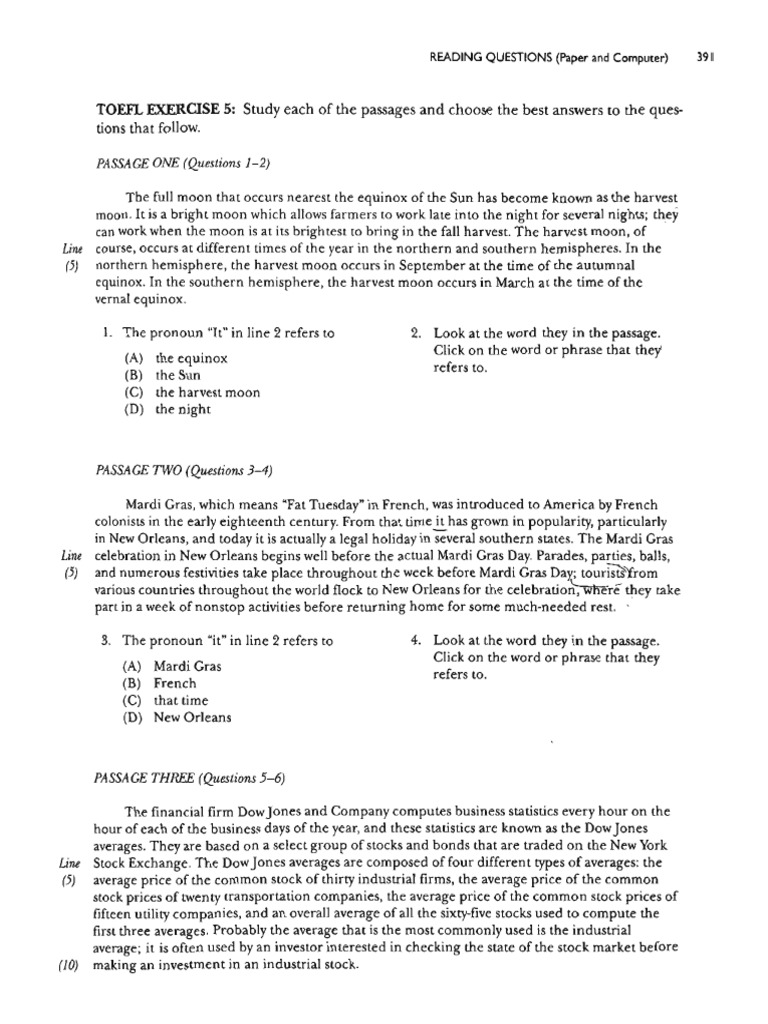 Reading Exercise Skill 1-5 | PDF