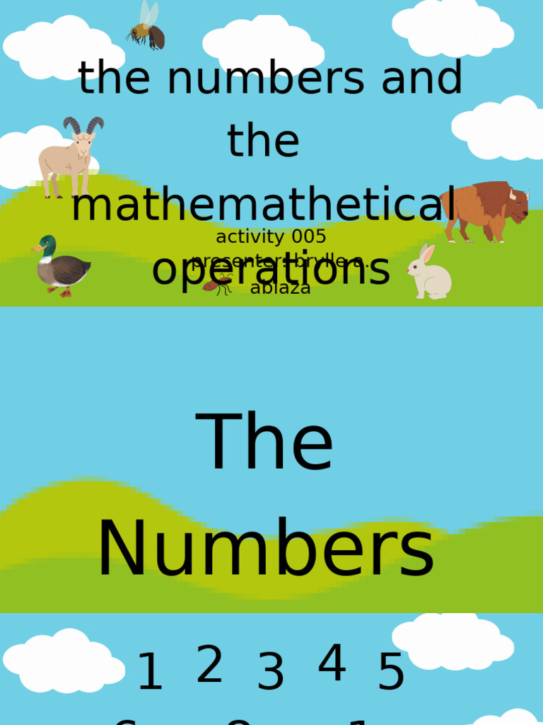 ACTIVITY 005 Numbers and Mathematical Operations | PDF