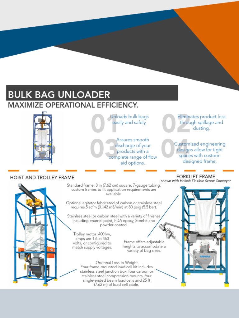 Fabricacion de Bulk Bags Unloaders | PDF | Forklift | Elevator