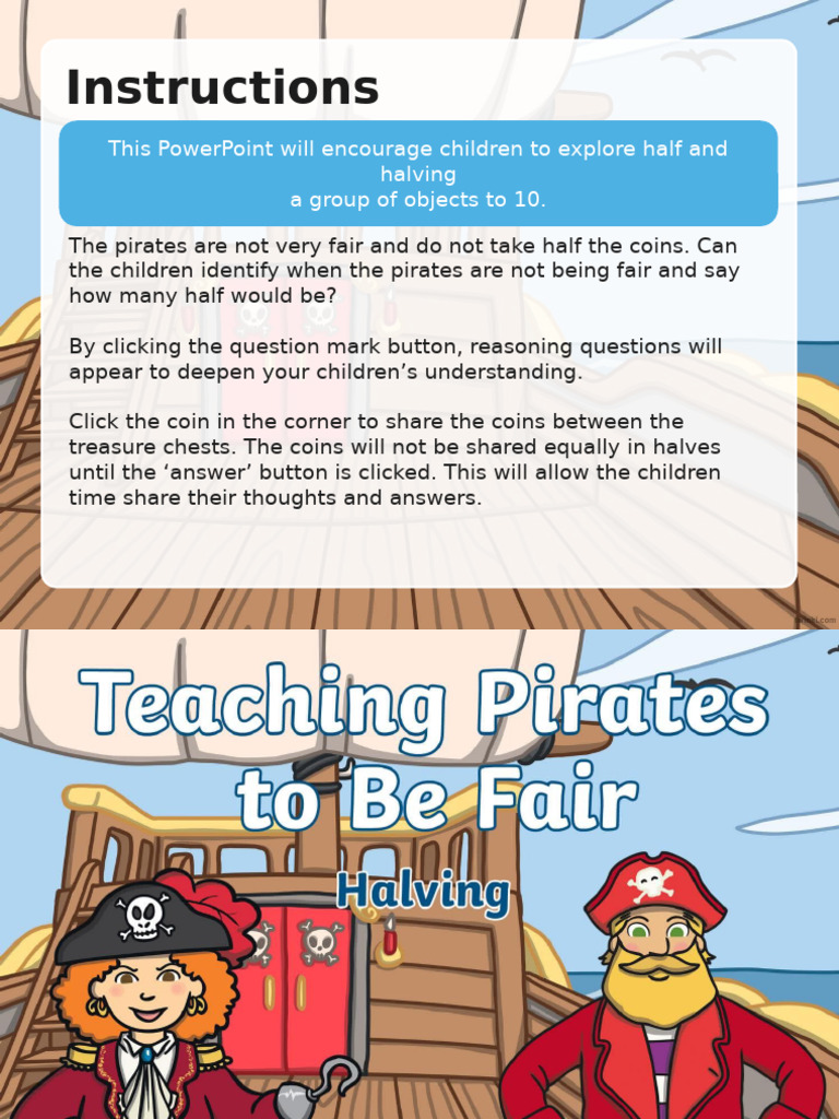 T N 2546982 Teaching Pirates To Be Fair A Halving Powerpoint English ...