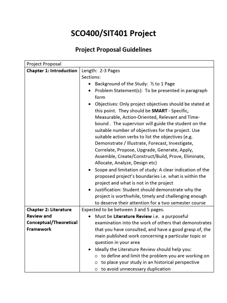 Project Proposal Guidelines .. | PDF | Cognition | Science