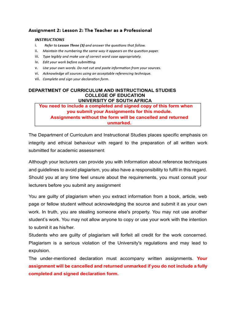 Assignment 2 Memo | PDF | Plagiarism | Learning