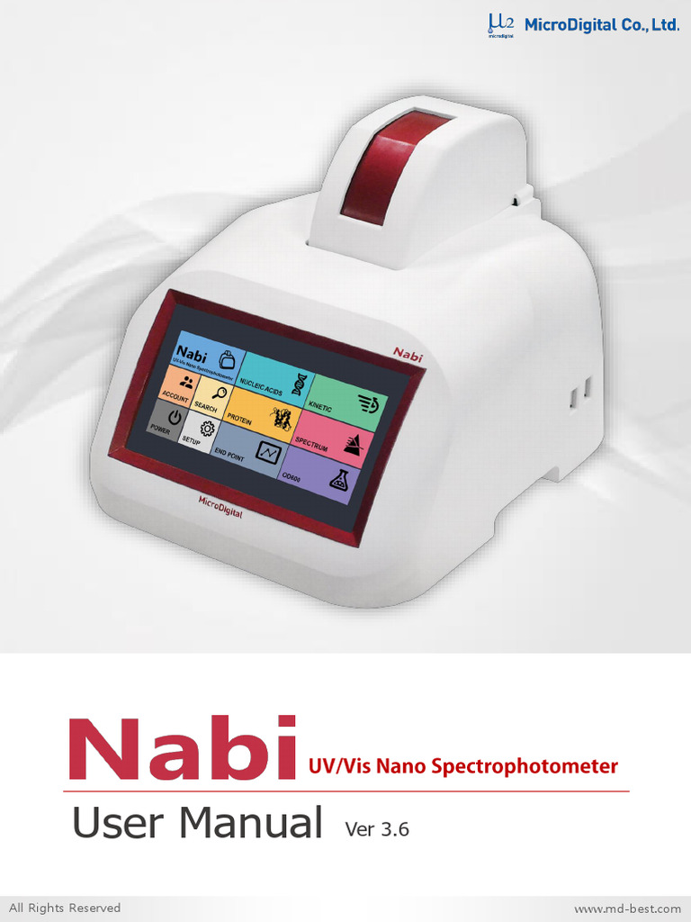 Microdigital - Nabi - Manual - ENG | PDF | Computer Keyboard | Absorbance