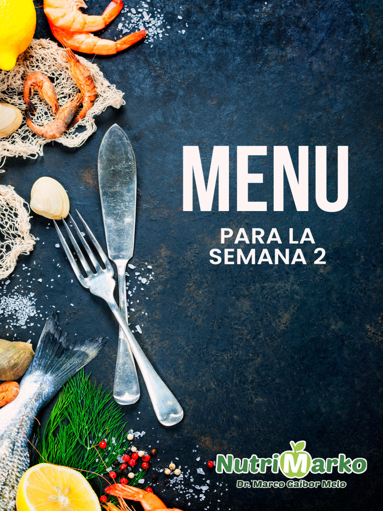 Men Semanal 2 | PDF | ensalada | Tocino