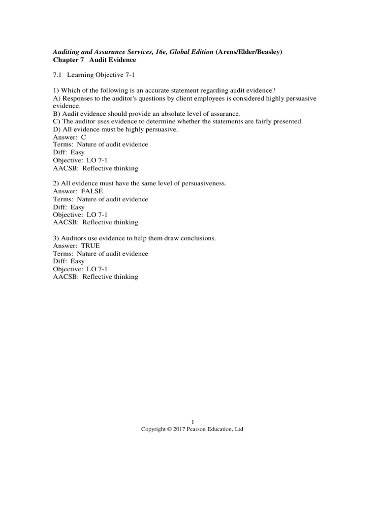 Understanding Audit Evidence Essentials | PDF | Audit | Internal Control