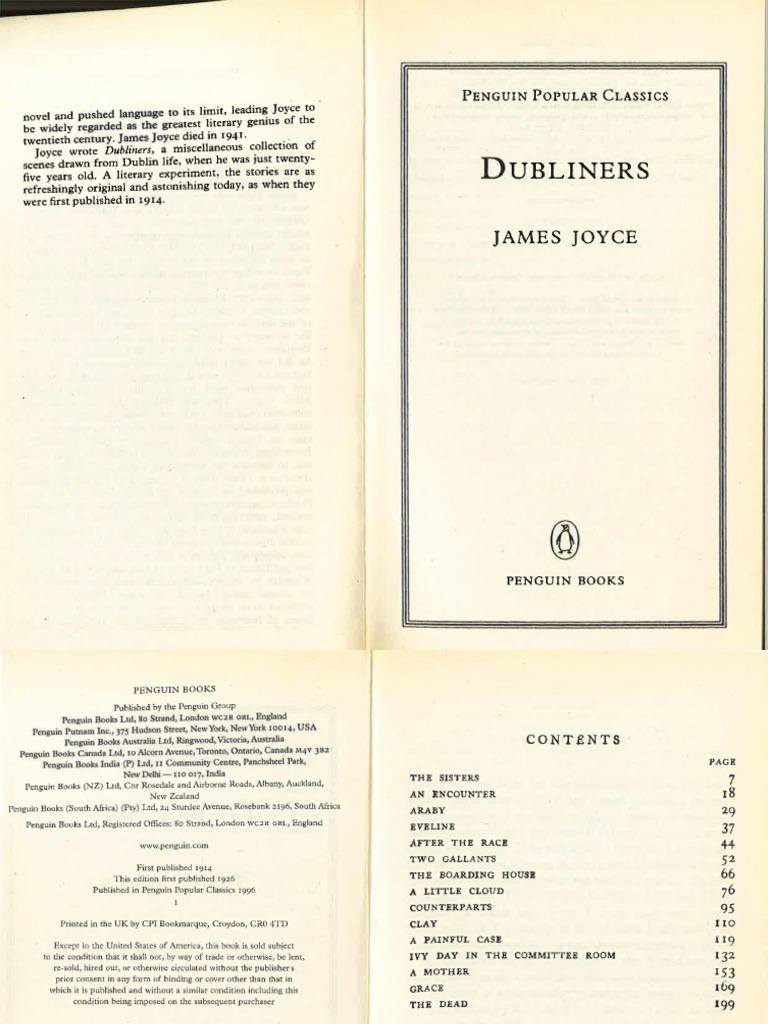 Joyce - Dubliners - The Dead | PDF