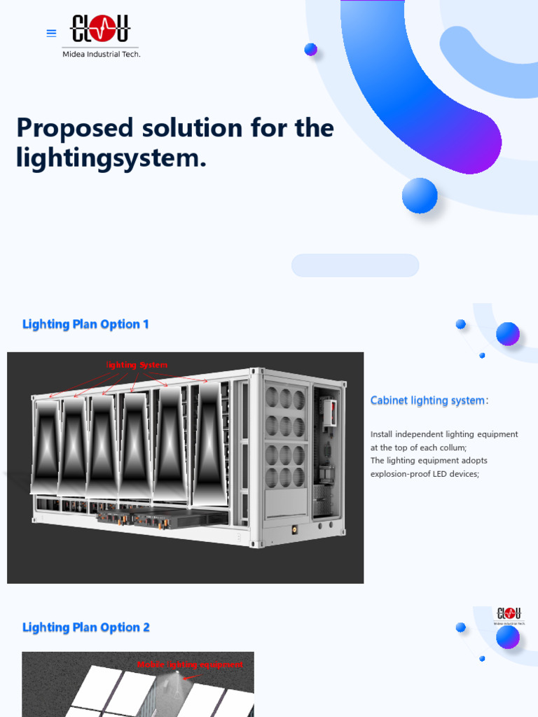 12.1 Solution for lighting system | PDF