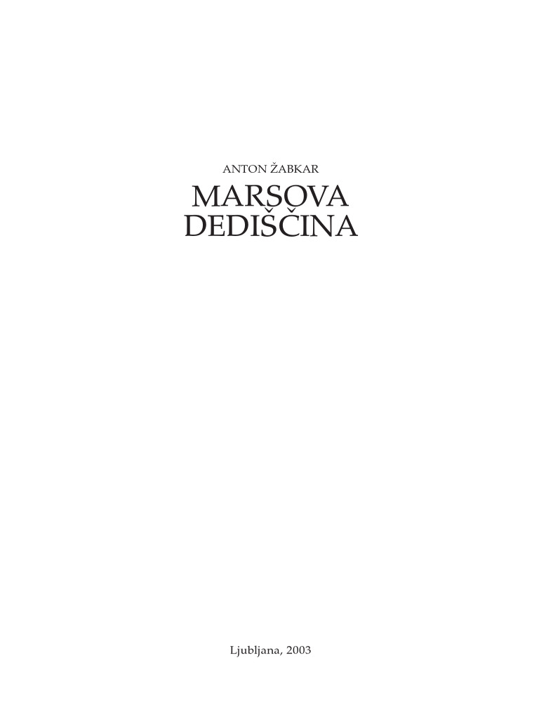 Marsova Dediščina | PDF