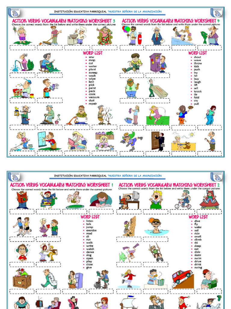 Action verbs - 1 | PDF
