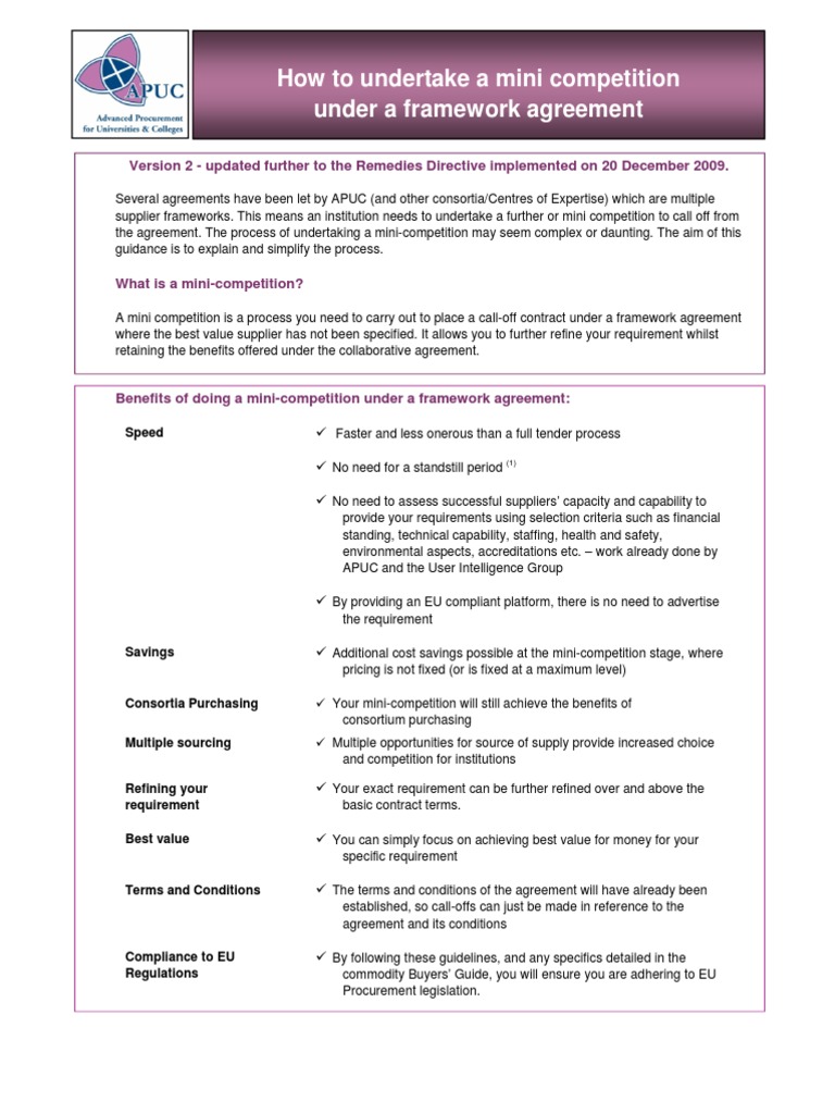 Mini Comp | PDF | Procurement | Contractual Term