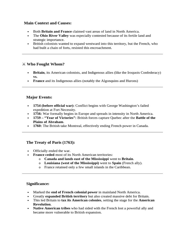 Main Context and Causes | PDF