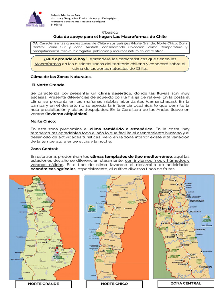Guia Apoyo | PDF | Clima | Chile