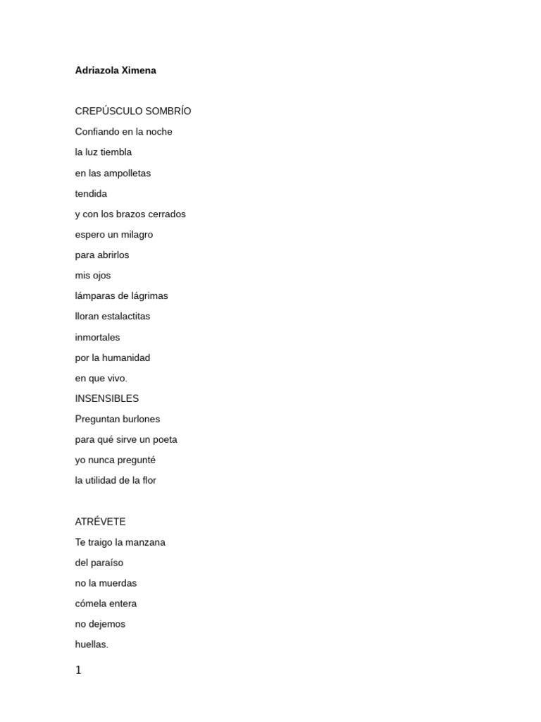 Adriazola Ximena | PDF