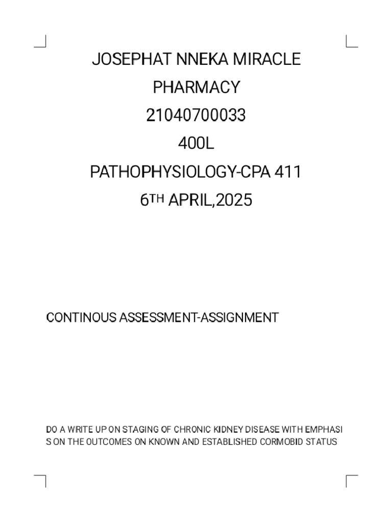 Josephat Nneka Miracle Cpa 411 Assessment - Phoenix | PDF