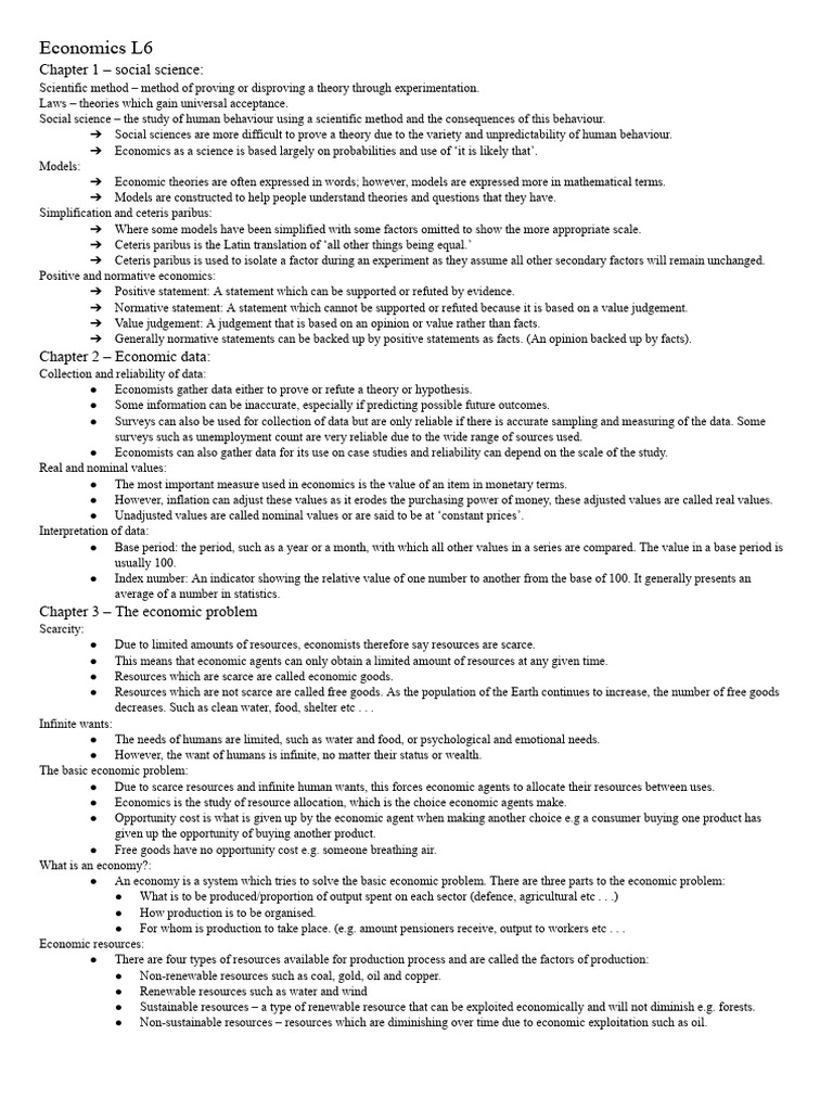 Economics Micro Theme 1 Notes | PDF | Elasticity (Economics) | Price ...