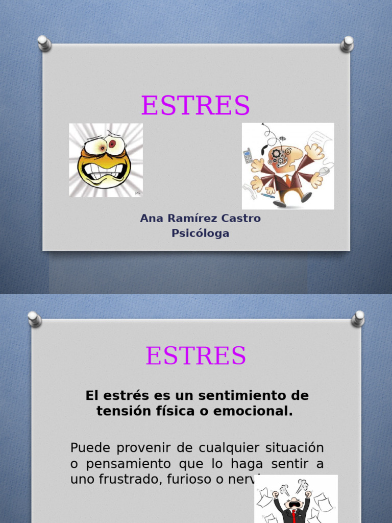 ESTRES | PDF | Estrés (biología) | Ansiedad