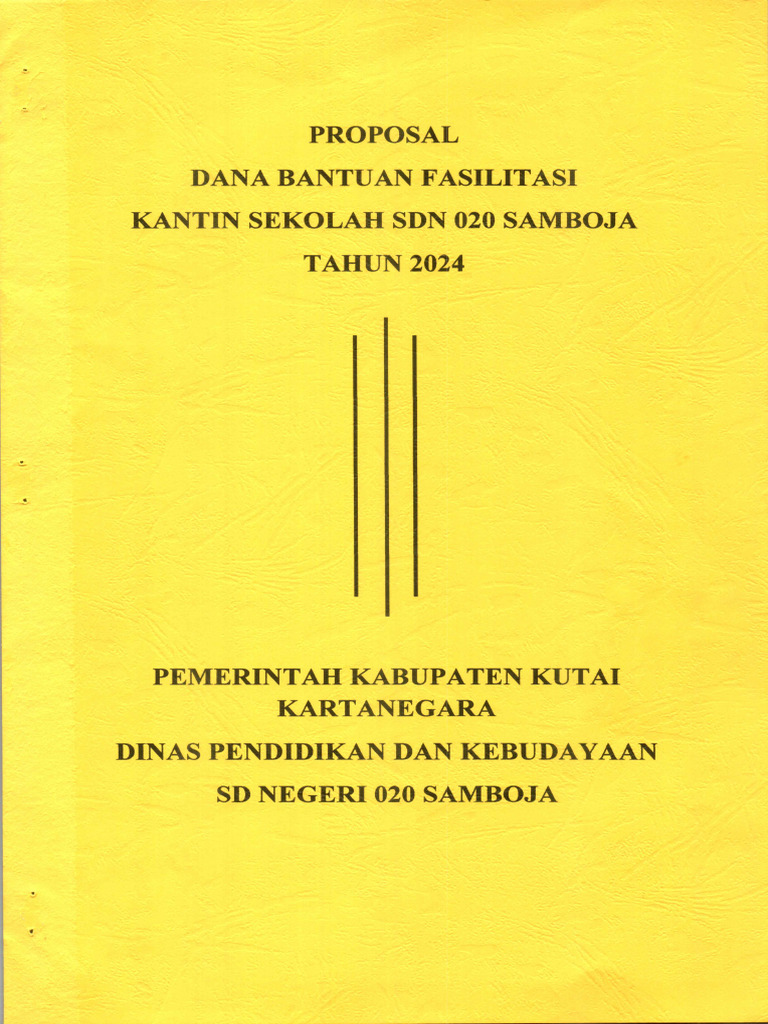 PROPOSAL KANTIN SEHAT | PDF
