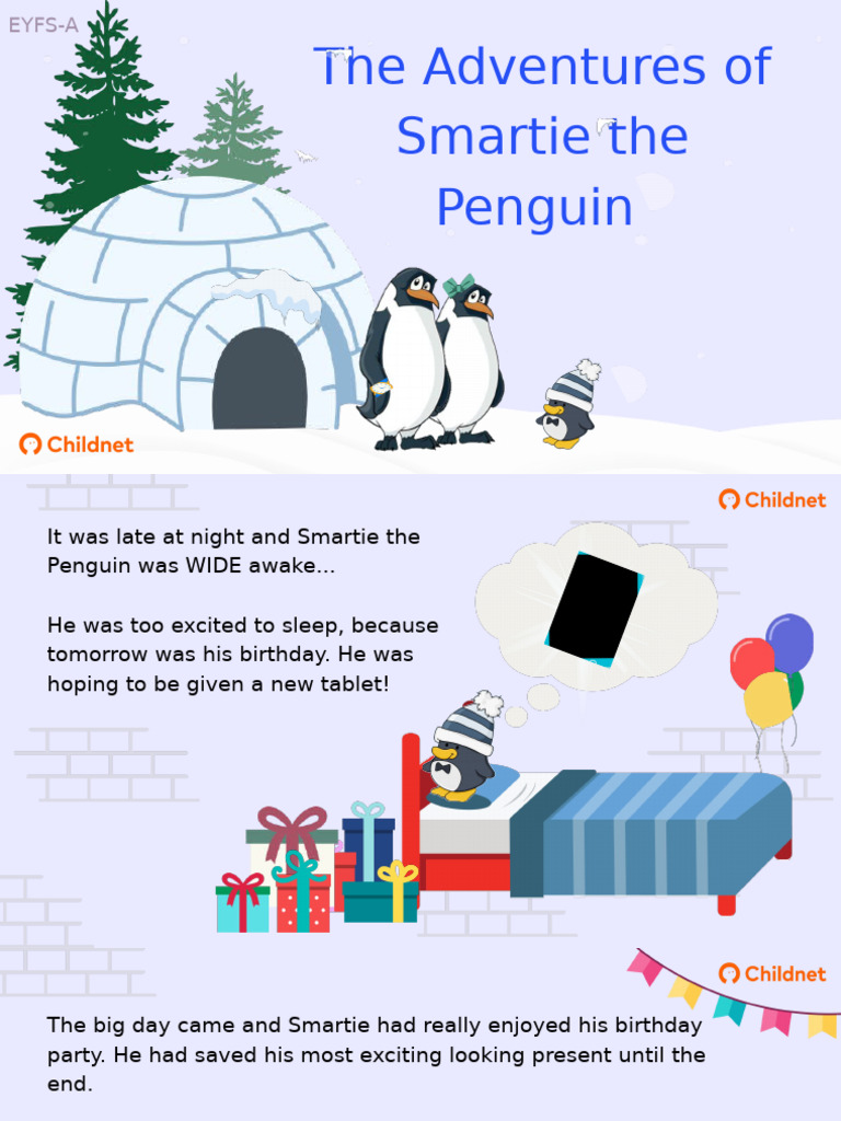 EYFS A The Adventures of Smartie The Penguin | PDF