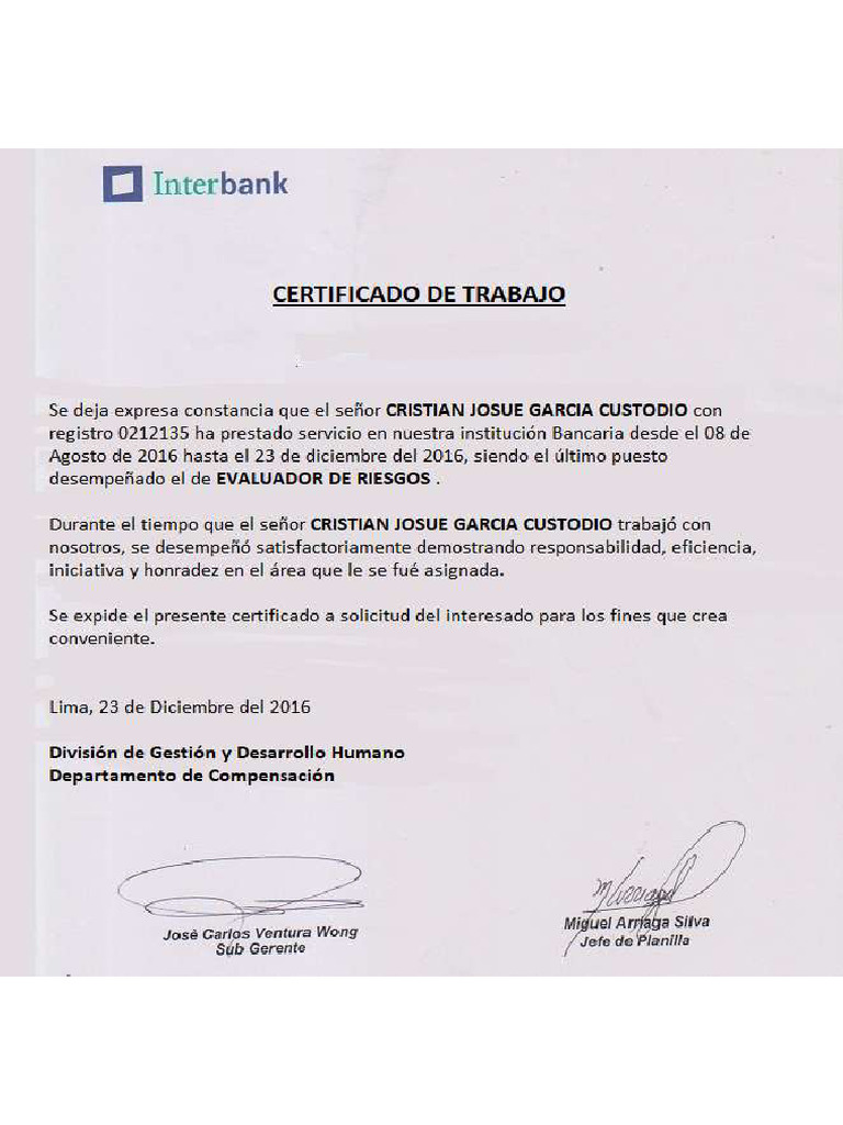 INTERBANK | PDF