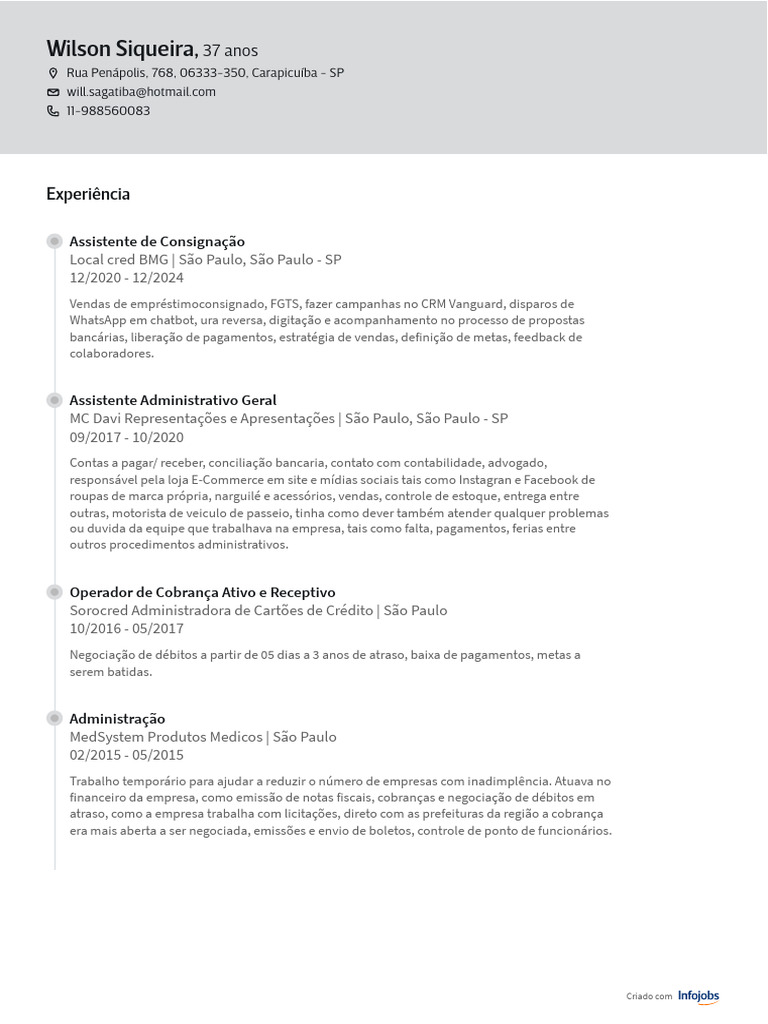 Wilson Siqueira | PDF | Microsoft | Business