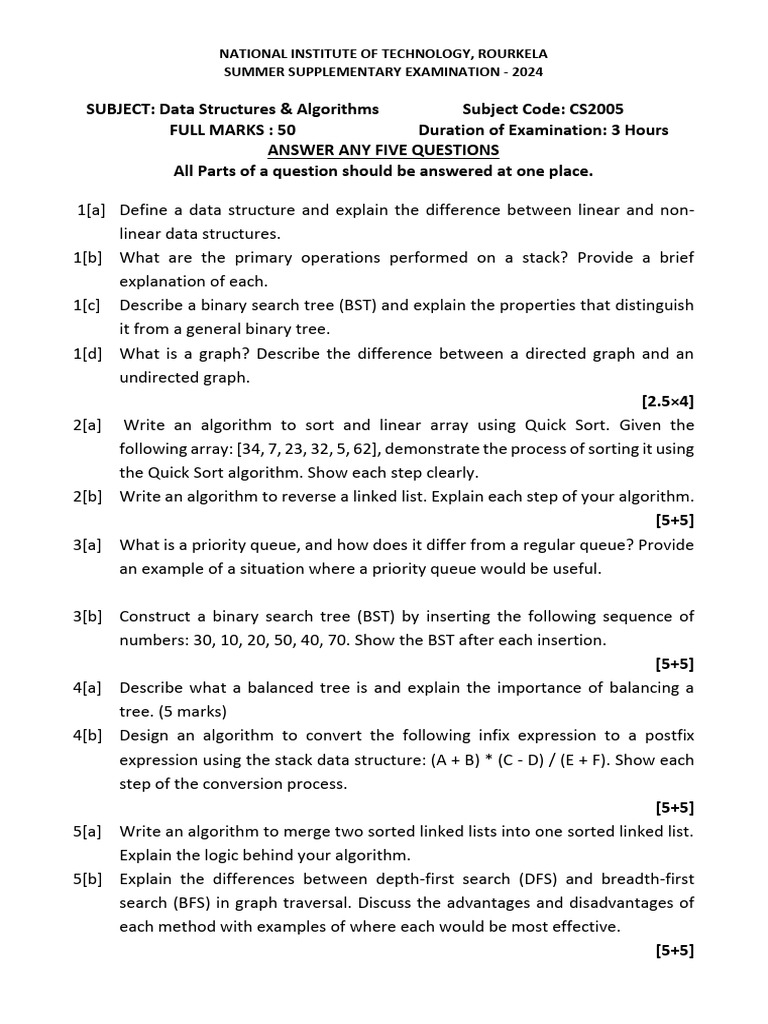 CS2005 | PDF | Theoretical Computer Science | Algorithms And Data Structures