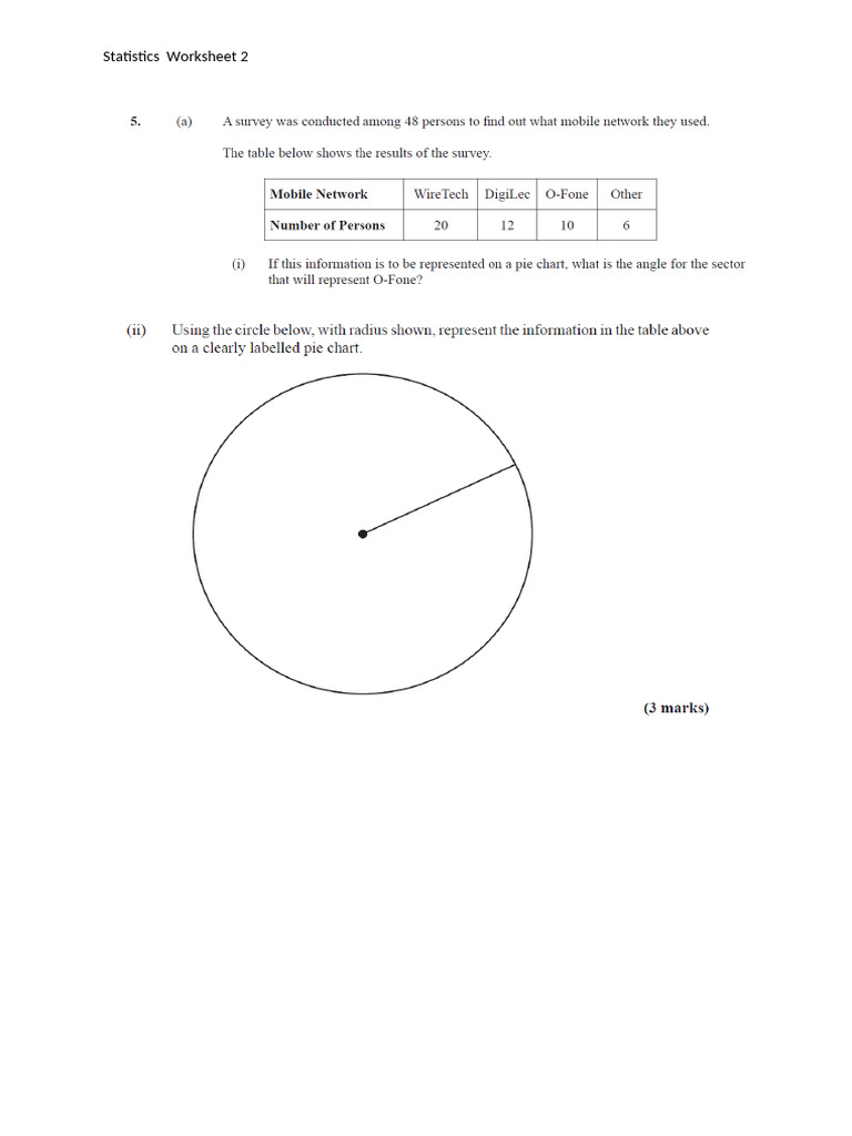 Statistics Worksheet 2 | PDF