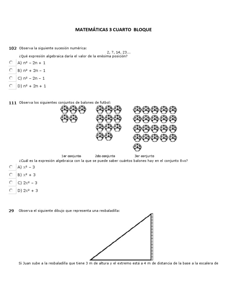 Matemáticas 3 Grado Cuarto Bloque | PDF | Trigonometría | Enseñanza de ...