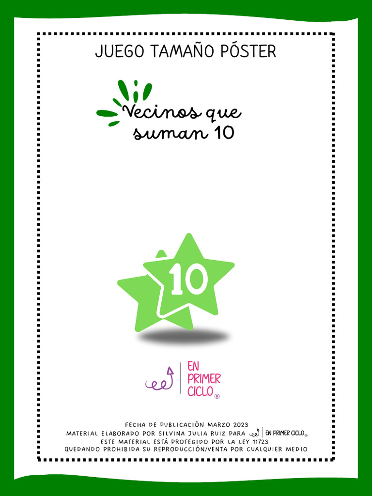 Vecinos Que Suman 10 (Póster) @ENPRIMERCICLO | PDF