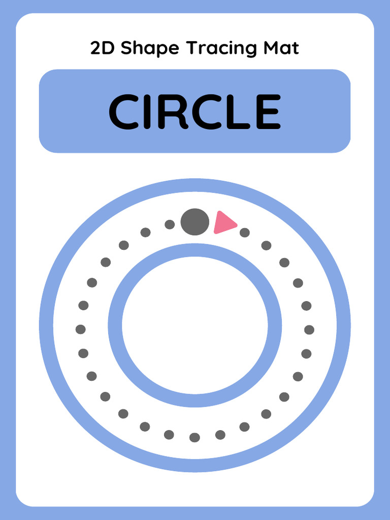 2D Shapes Tracing Math Worksheets in Colorful Dotted Style | PDF