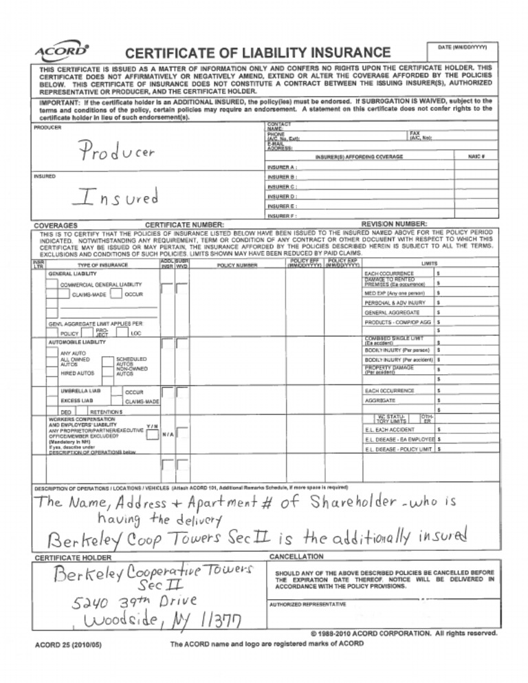 COI Sample DO30501955 | PDF