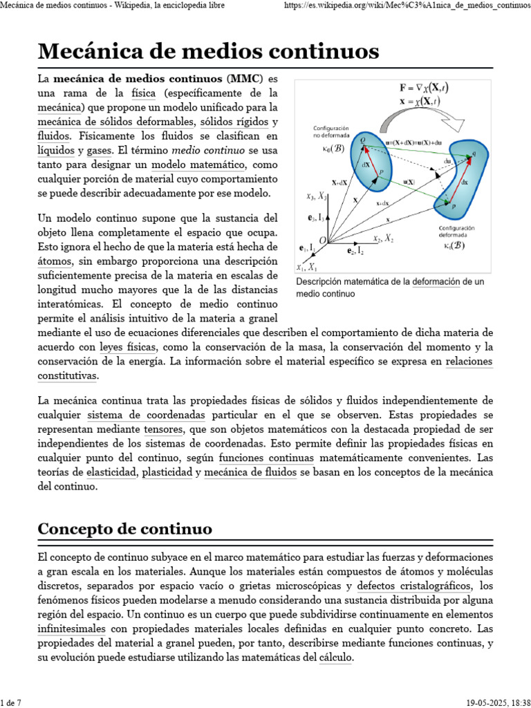 Mecánica de Medios Continuos | PDF | Mecánica de Medios Continuos ...