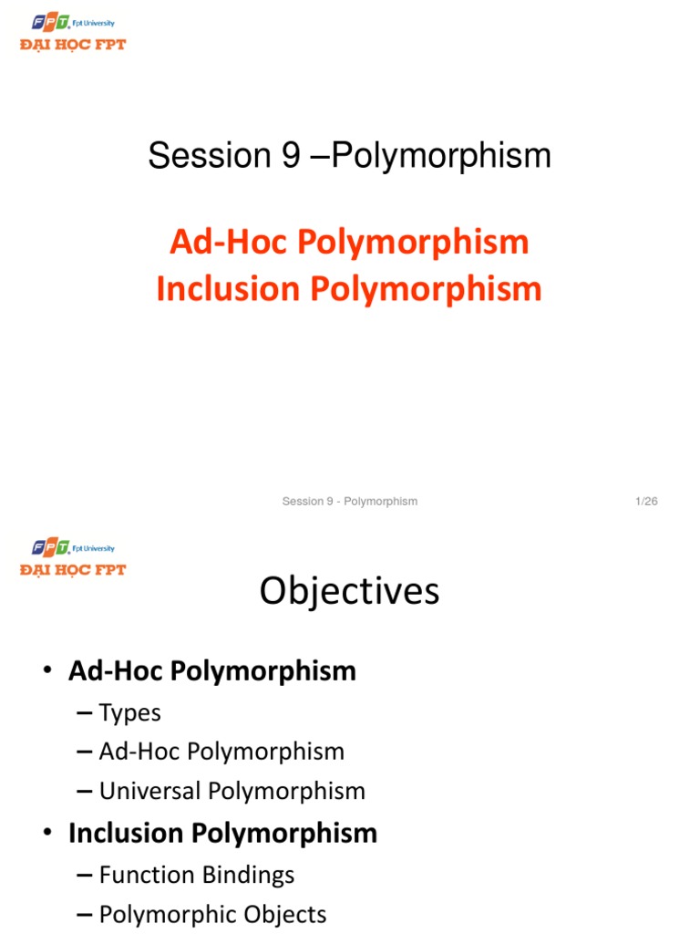 Session9 Polymorphism | PDF | Object (Computer Science) | Inheritance ...