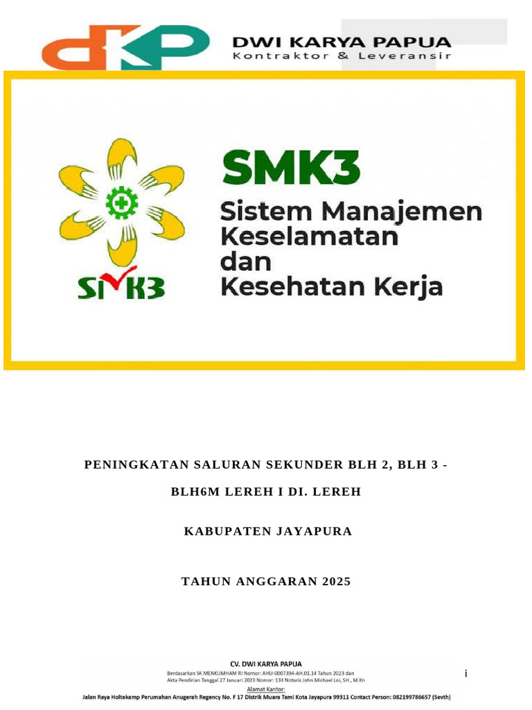Smk3 Cv. Dwi Karya Papua | PDF