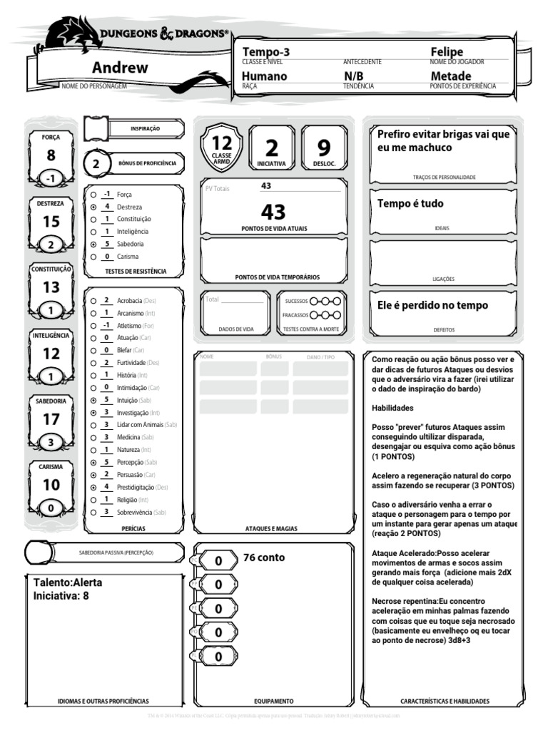 Andrew | PDF | Tempo