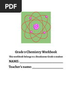 Grade 9 Atomic Structure | PDF | Atoms | Chemical Elements