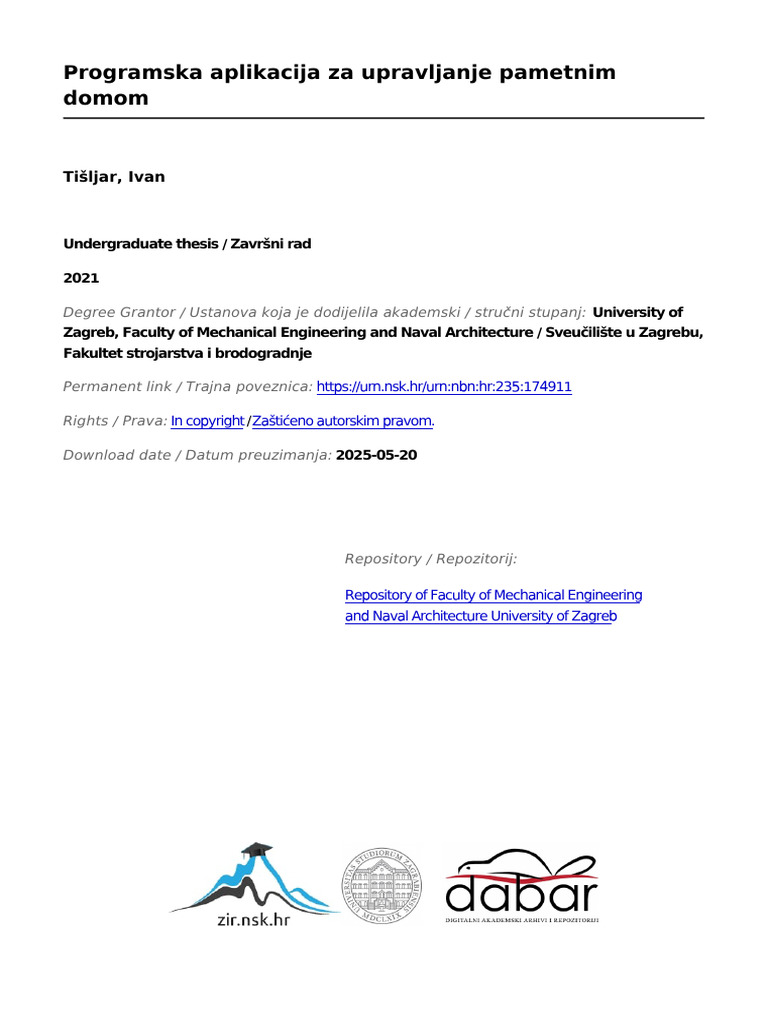 Tisljar 2021 Zavrsni Preddiplomski | PDF