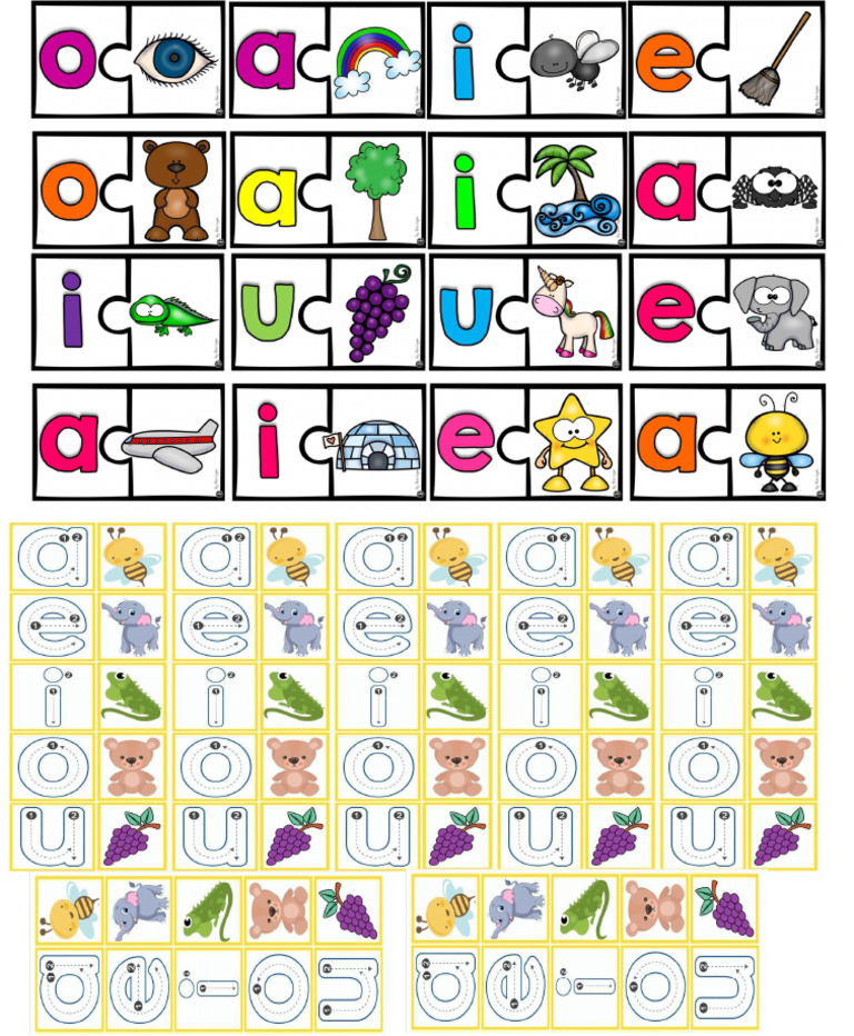 Vocales Puzzles | PDF