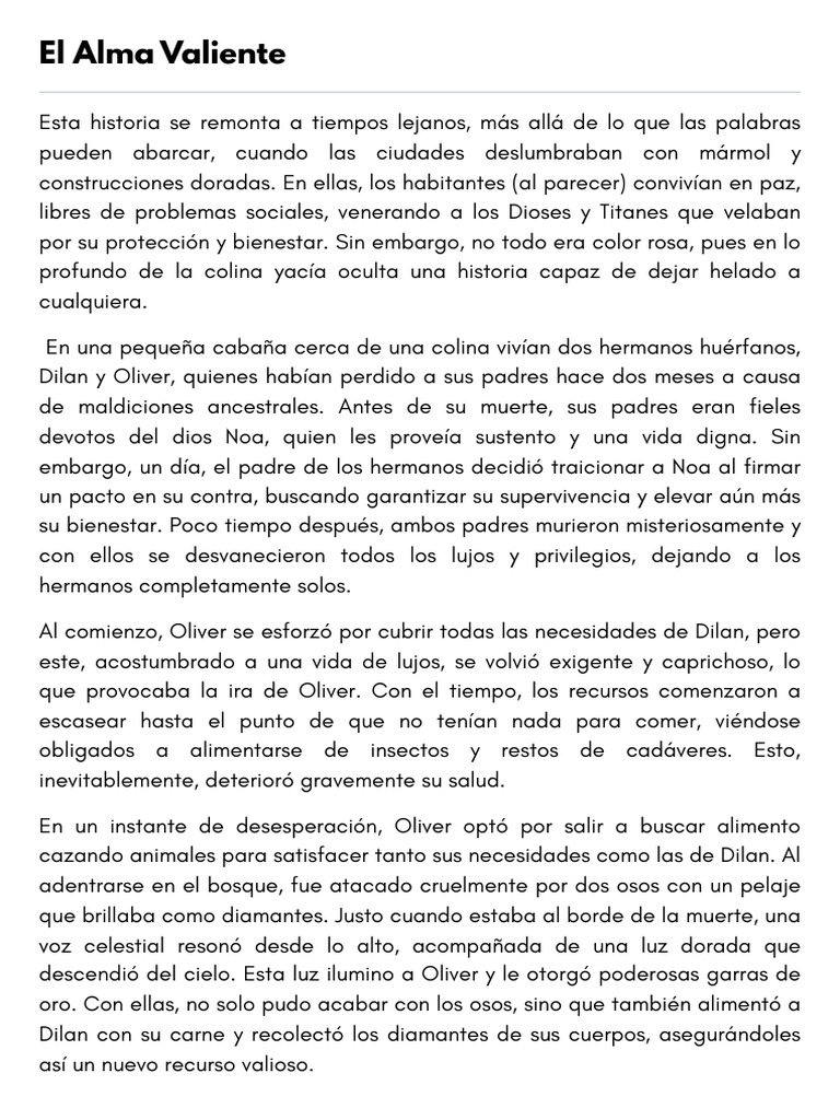 La venganza de Oliver contra Noa | PDF | Dios