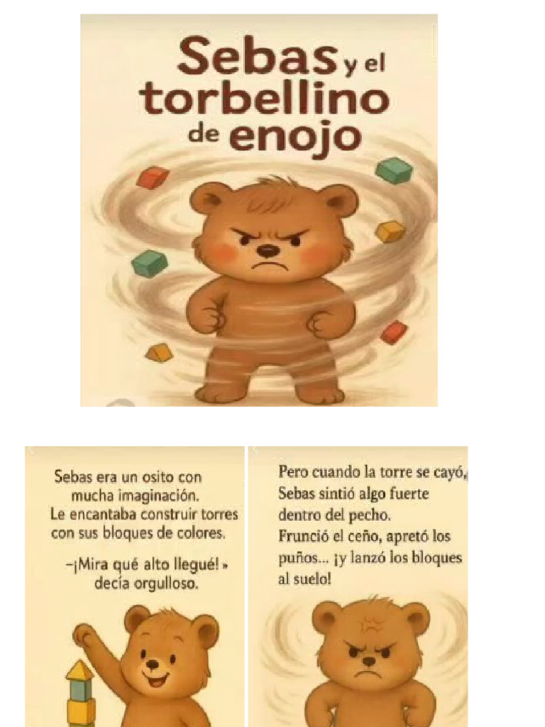 Libro Para Leer Sebas y El Torbellino Del Enojo | PDF