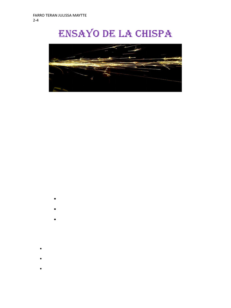 Ensayo de La Chispa | PDF