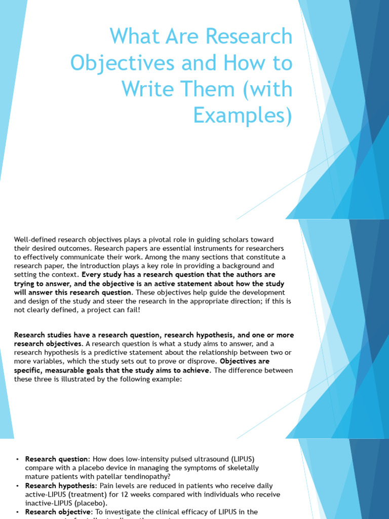 4 What Are Research Objectives and How To Write | PDF | Methodology ...